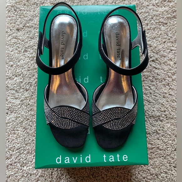 David Tate | Shoes | Womens David Tate Black Nova Suede Sandals Size 75 ...